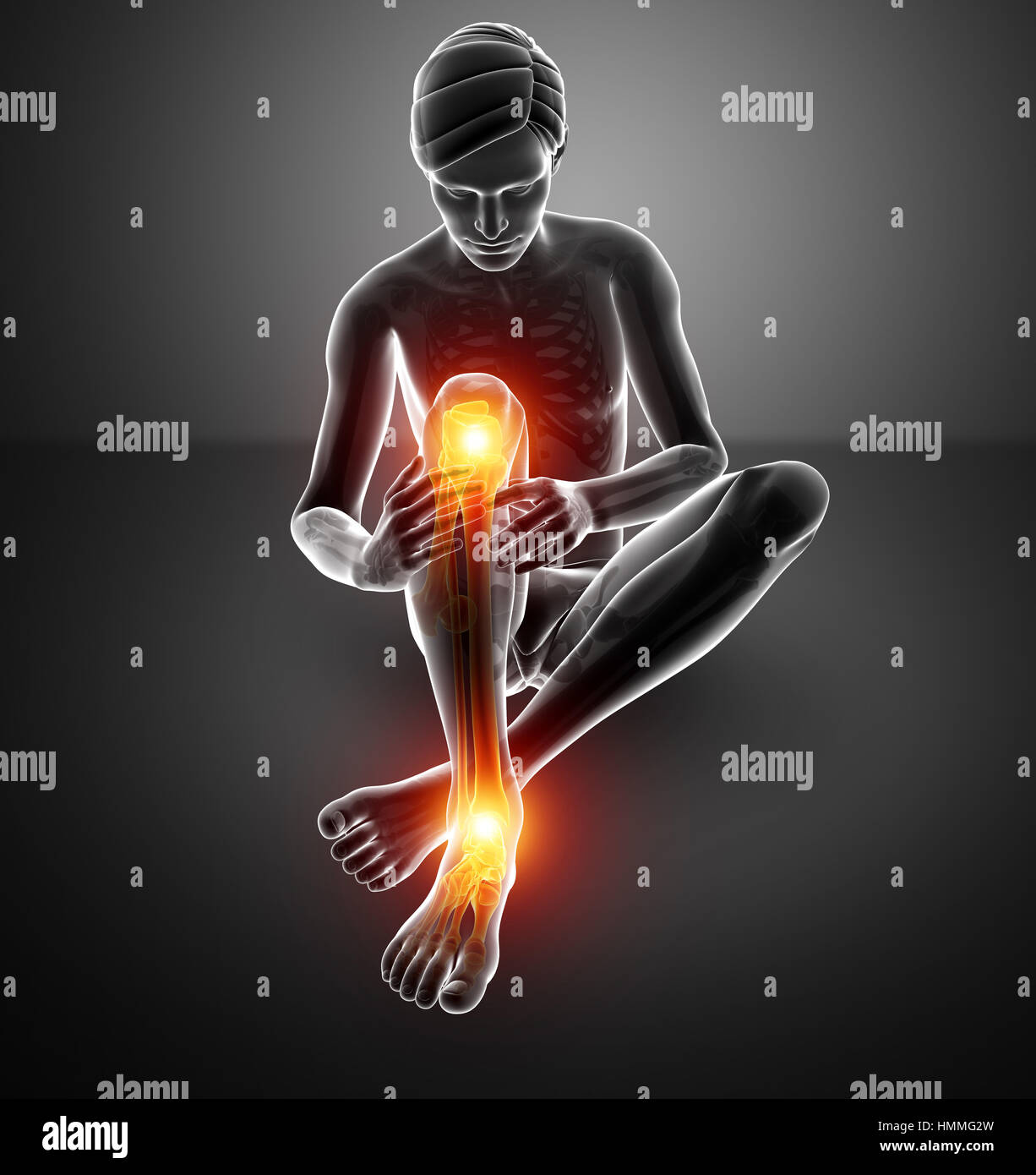 human body anatomy with joint pain Stock Photo - Alamy