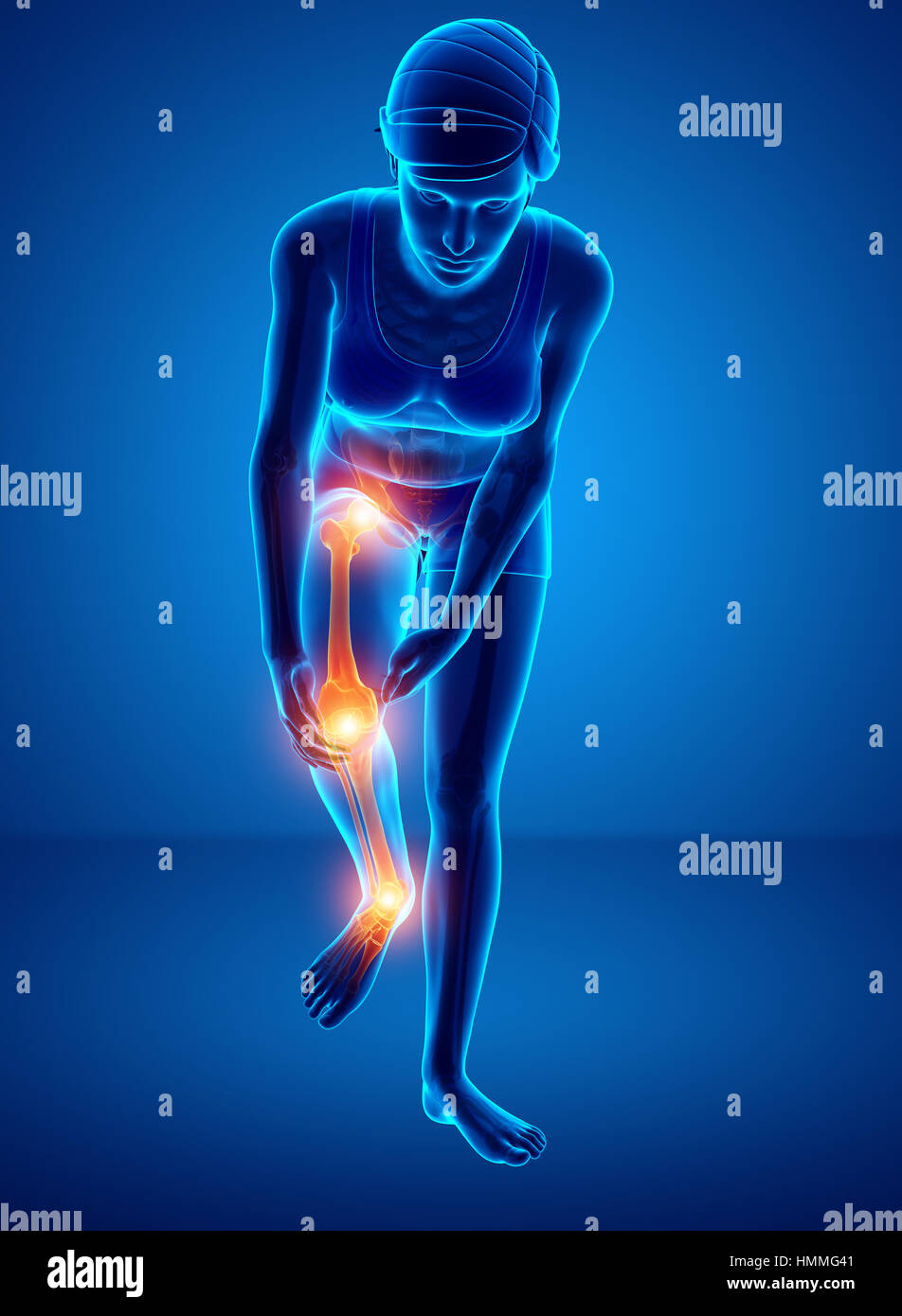 human body anatomy with joint pain Stock Photo - Alamy
