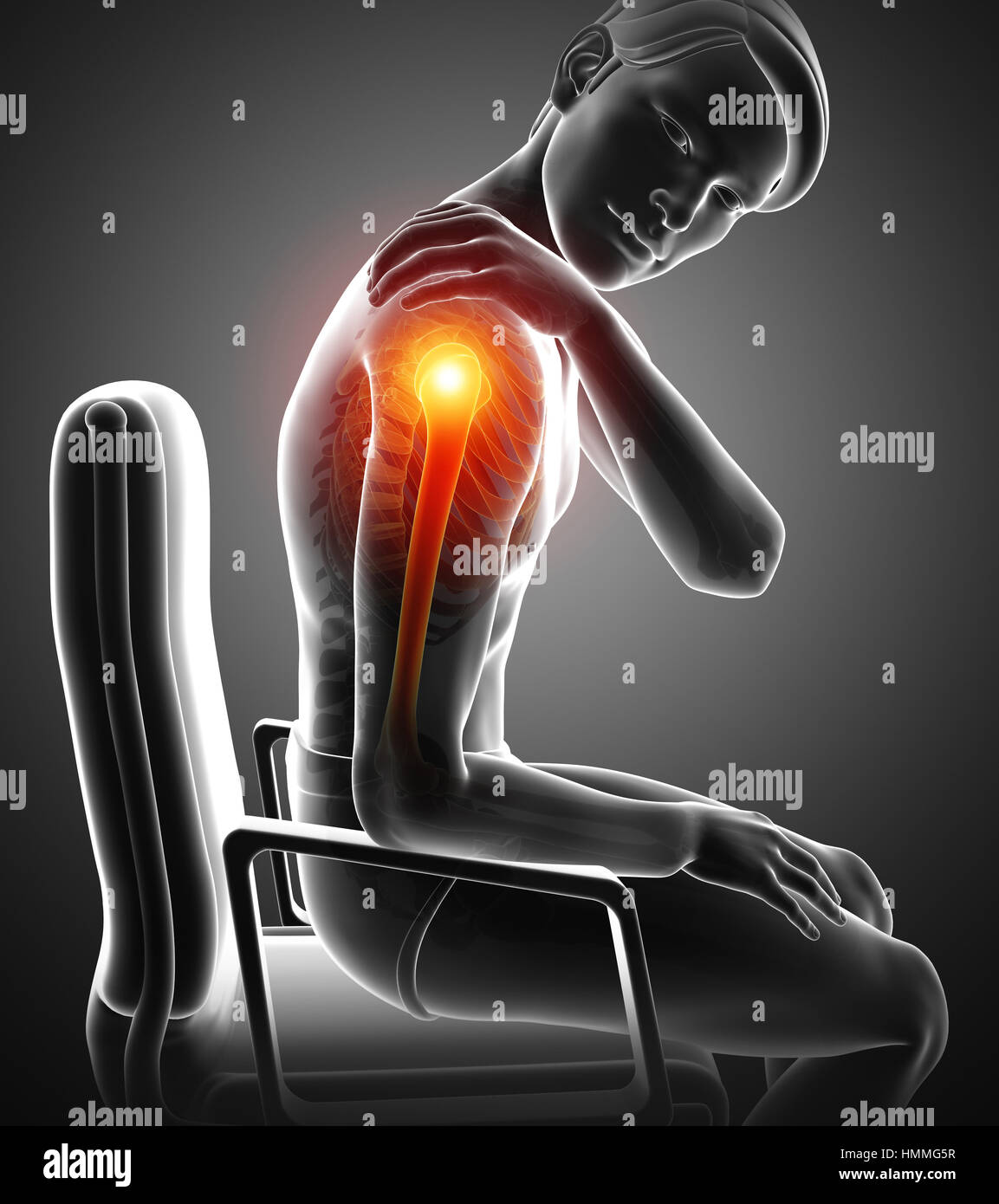 human body anatomy with joint pain Stock Photo - Alamy