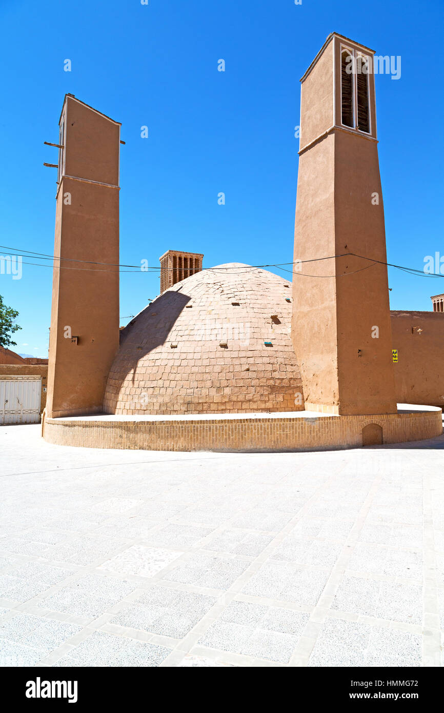 in iran yazd the old wind tower construction used to frozen water and ...