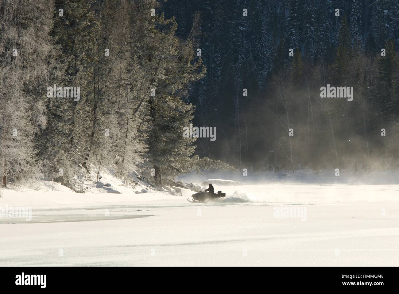 Snowmobile safari and finland hi-res stock photography and images - Alamy