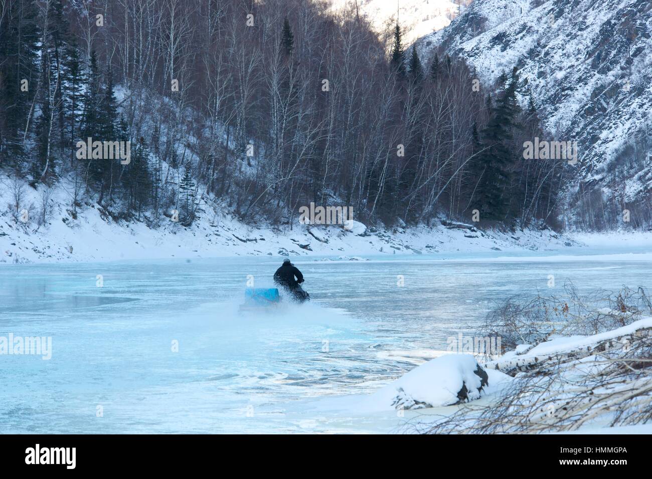 Snowmobile safari and finland hi-res stock photography and images - Alamy