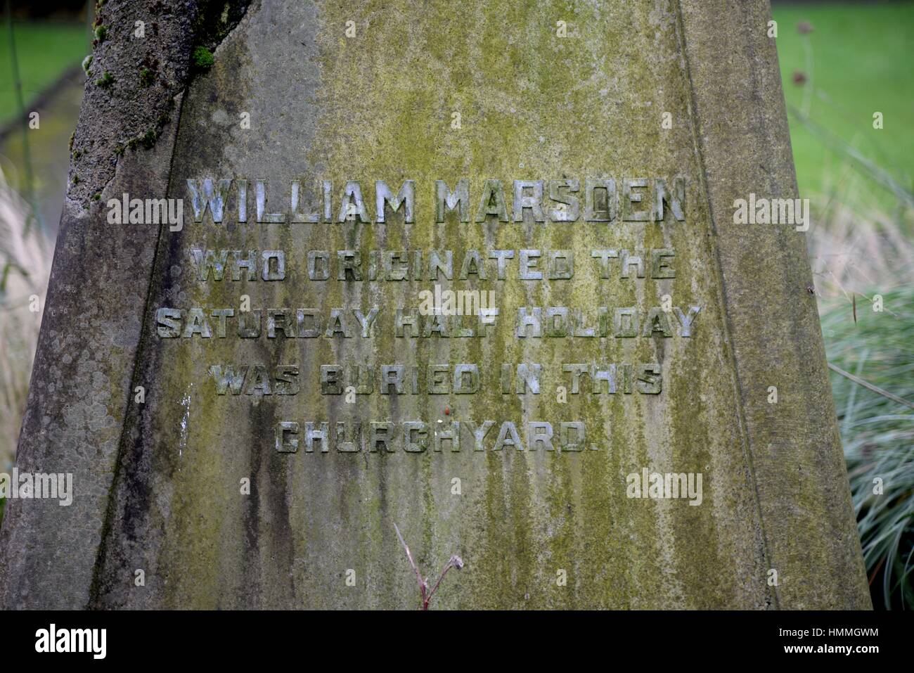 William Marsden commemoration Stock Photo - Alamy
