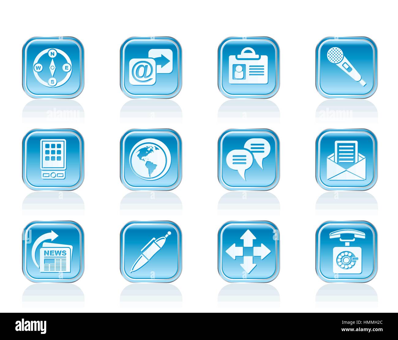 Business, office and Internet icons Stock Vector Image & Art - Alamy