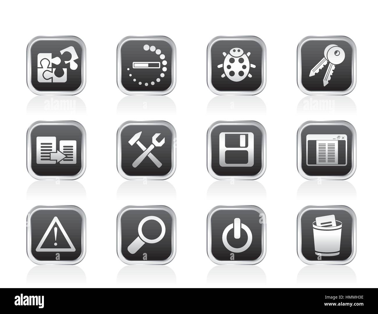 Developer Programming And Application Icons Stock Vector Image And Art 0529