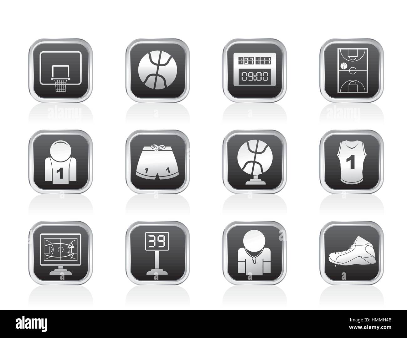 Basketball and sport icons Stock Vector Image & Art - Alamy