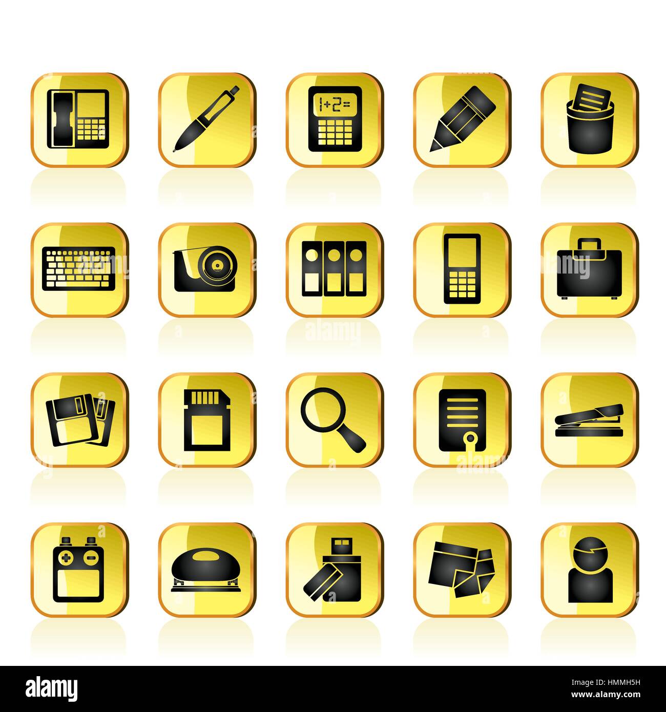 Office tools Icons Stock Vector Image & Art - Alamy