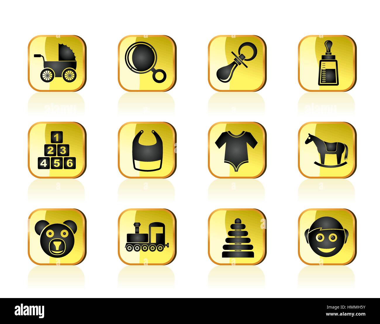 baby and children icons Stock Vector Image & Art - Alamy