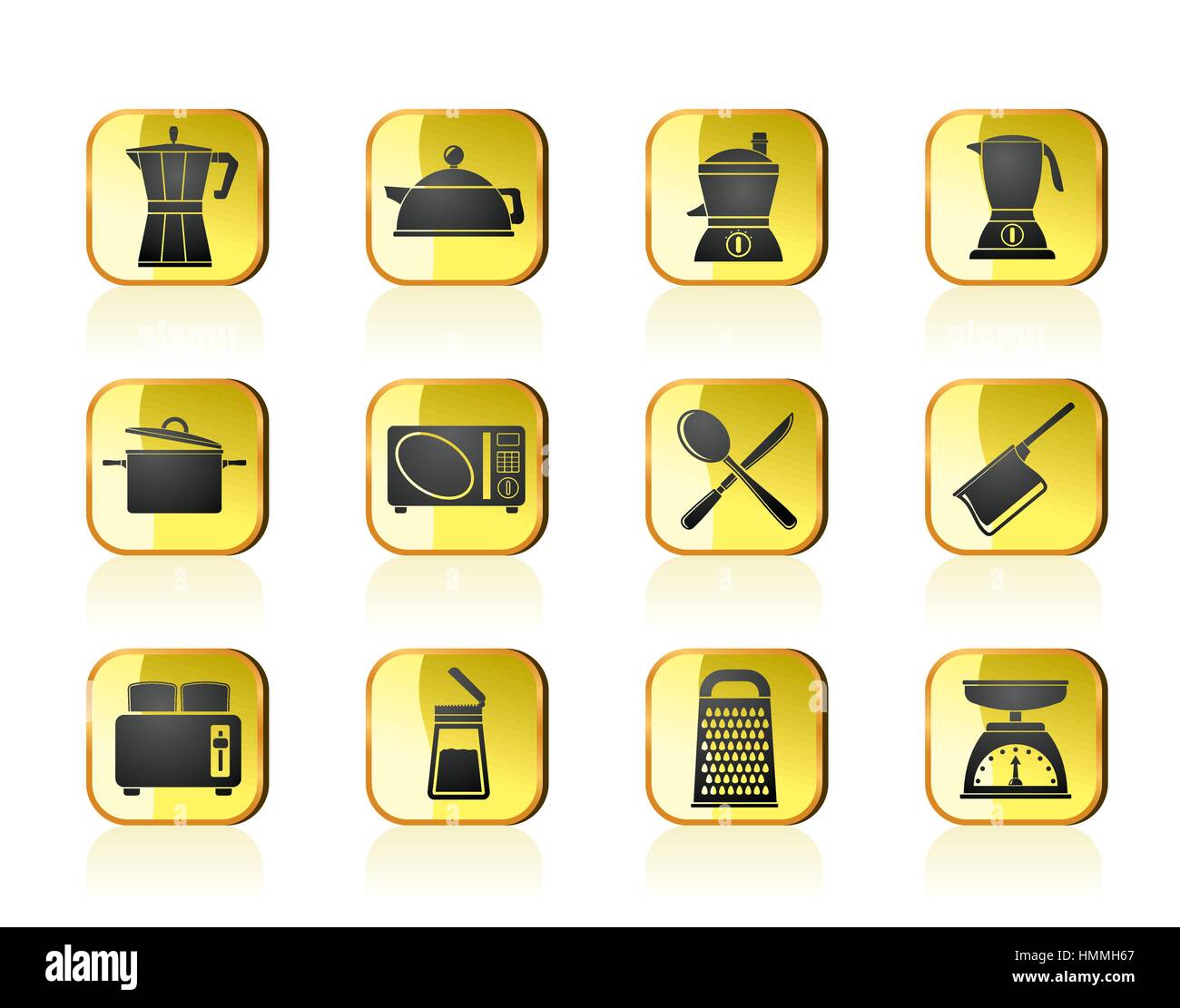 Pan objects equipment food Stock Vector Images - Alamy