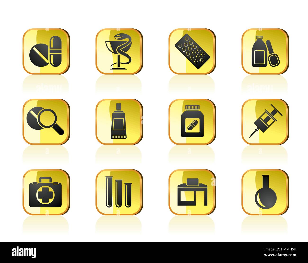 Pharmacy and Medical icons Stock Vector Image & Art - Alamy