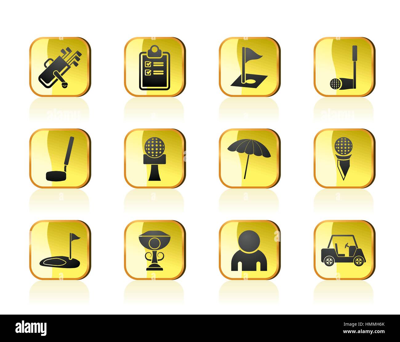 golf and sport icons Stock Vector Image & Art - Alamy