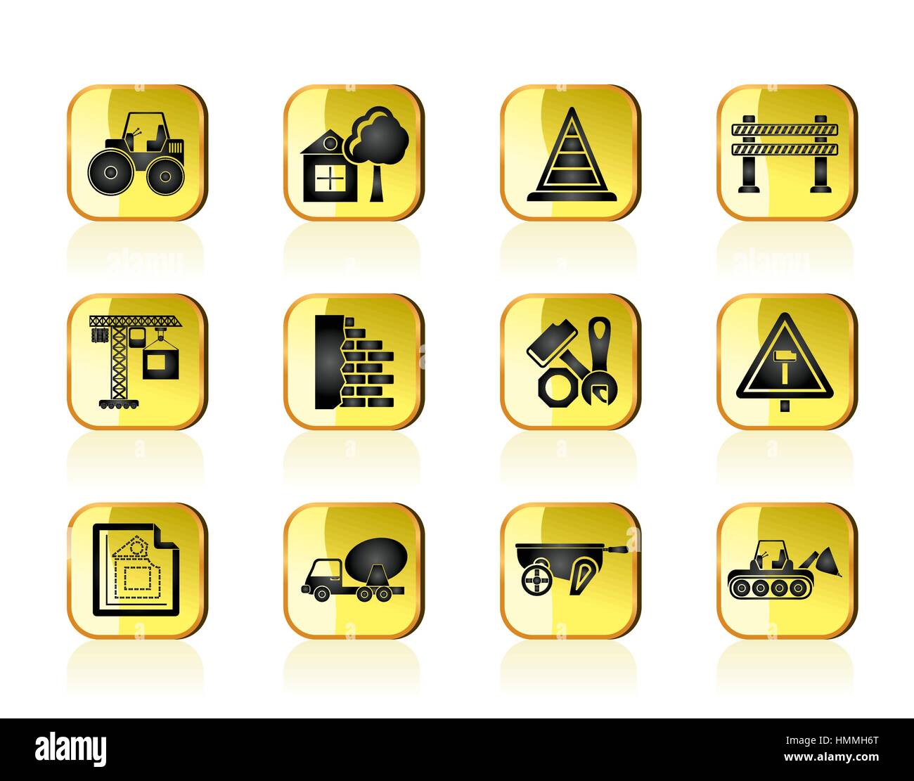 Construction and building Icons Stock Vector Image & Art - Alamy