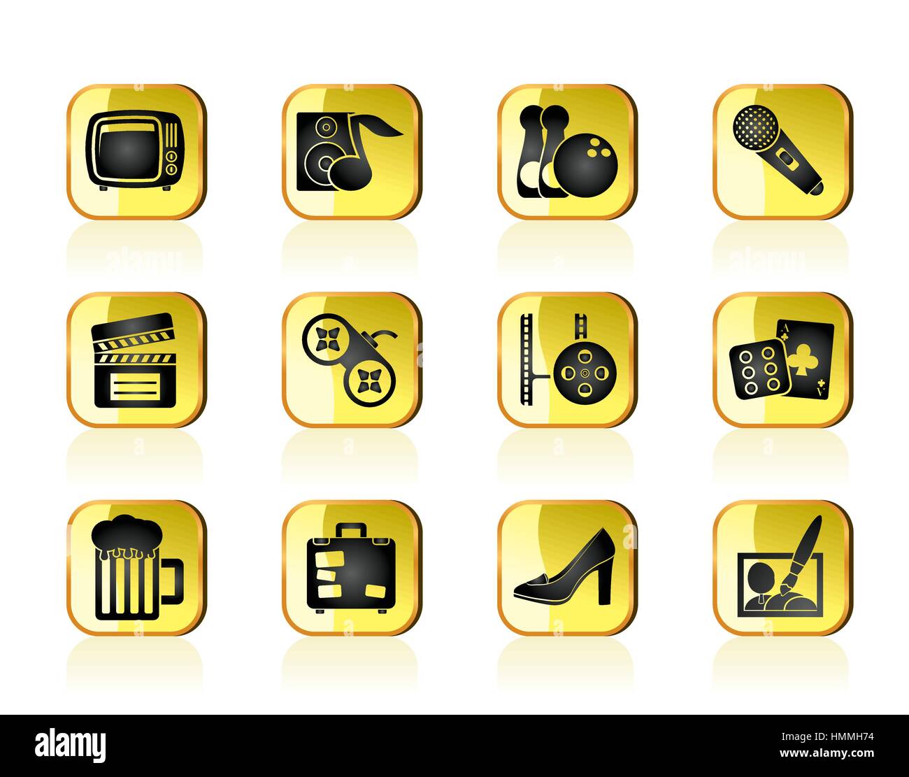 Gambling objects Stock Vector Images - Alamy