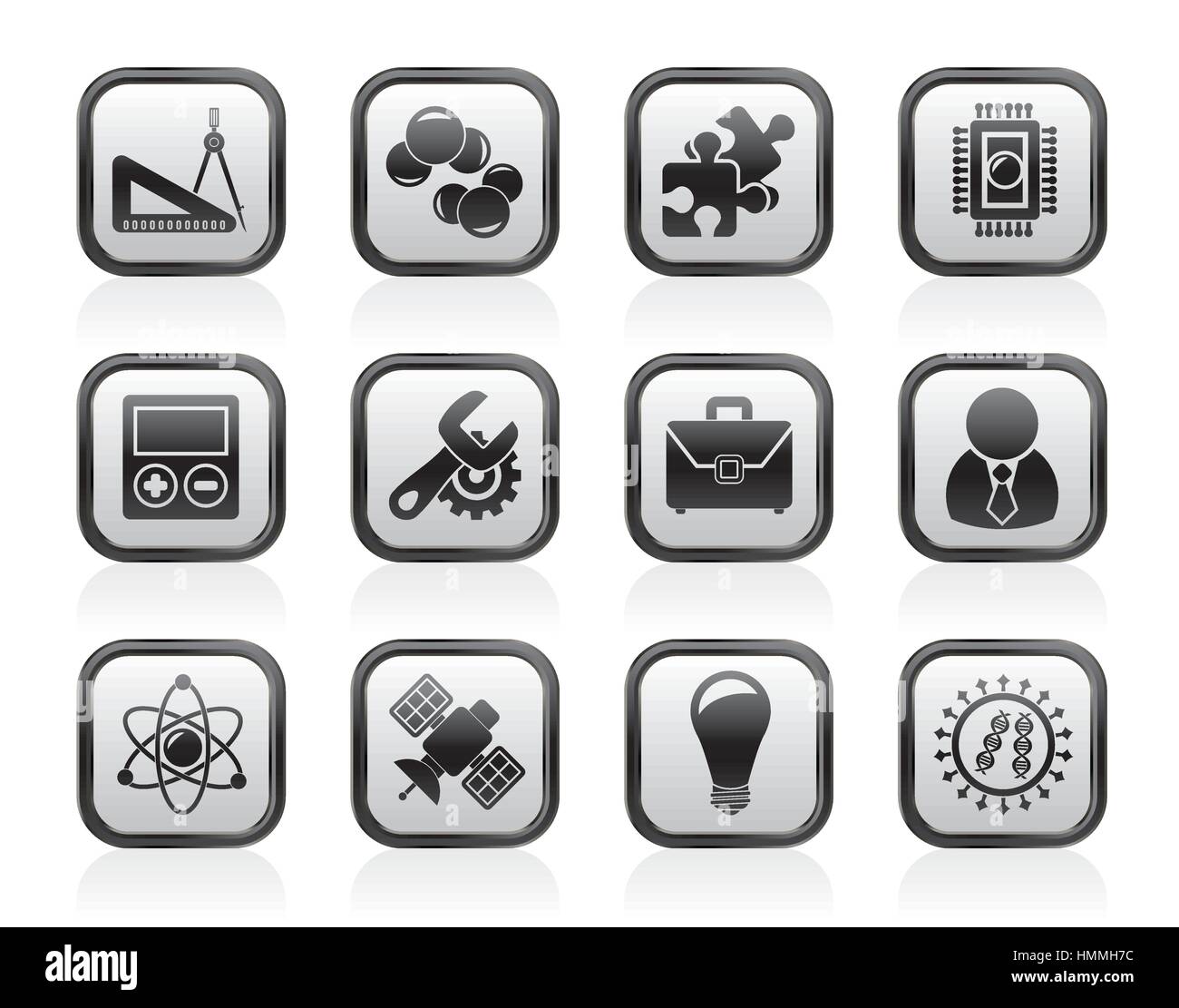 Mathematics science medicine atom Cut Out Stock Images & Pictures - Alamy