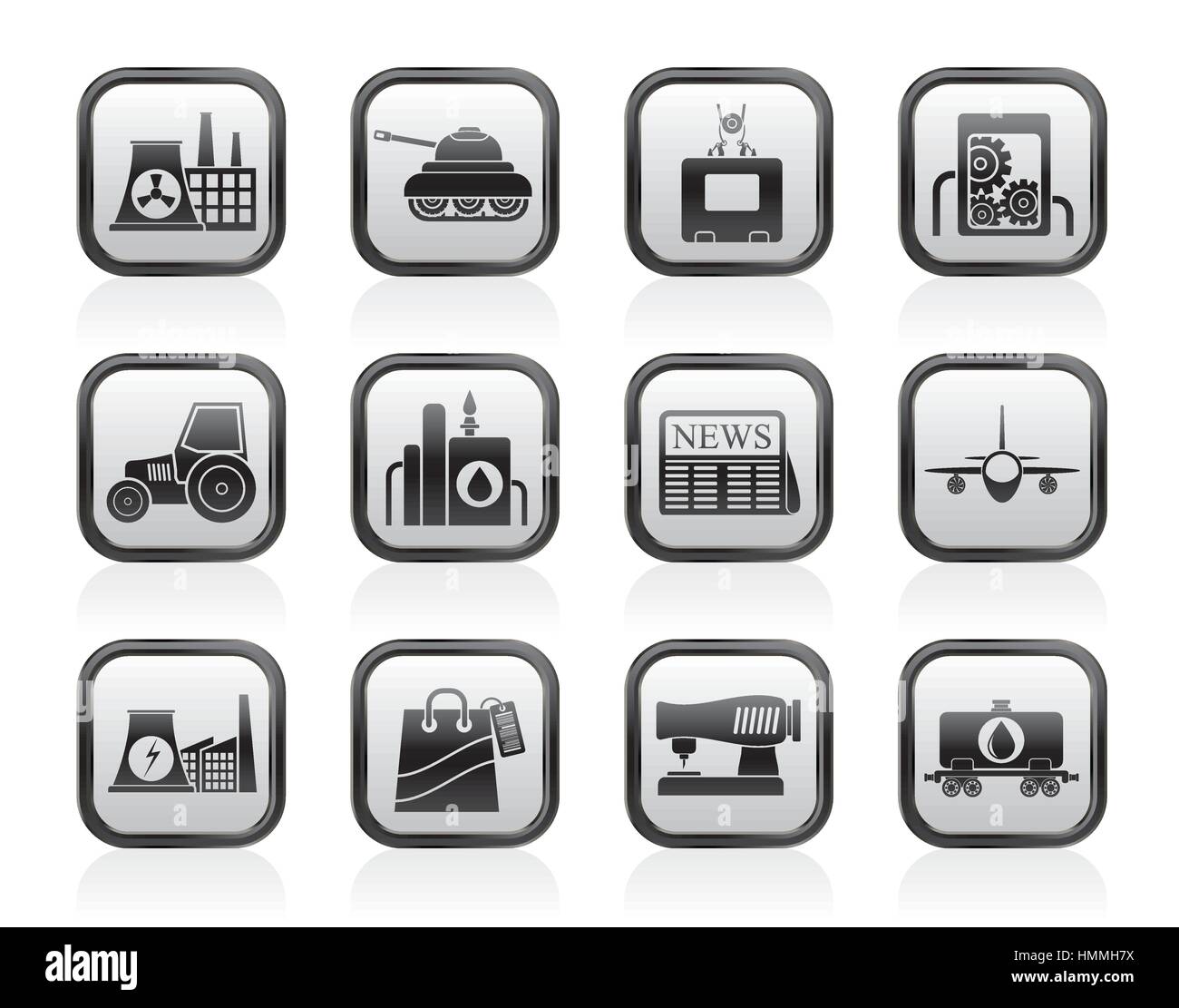 Business and industry icons Stock Vector Image & Art - Alamy
