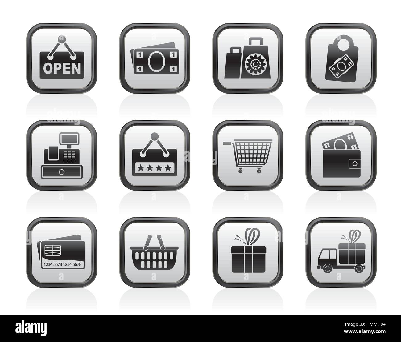shopping and retail icons Stock Vector Image & Art - Alamy