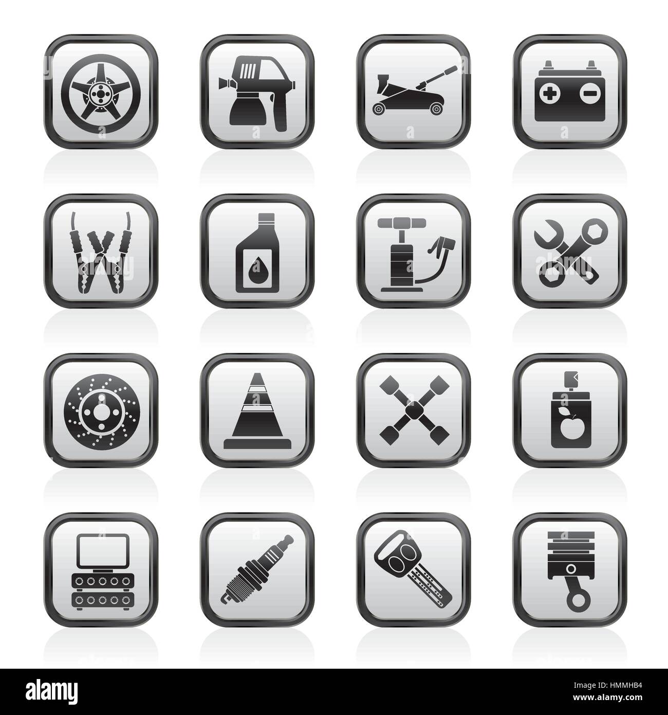 Car computer diagnostic icon Cut Out Stock Images & Pictures - Alamy