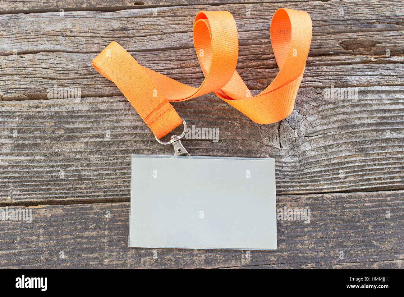 Blank id card tag ribbon hi-res stock photography and images - Alamy