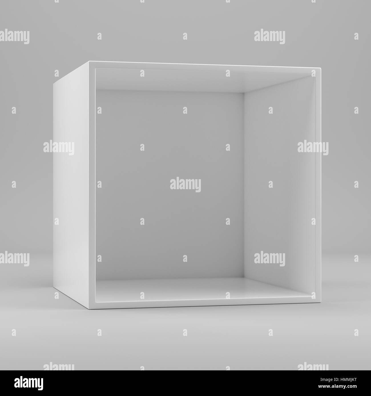 White empty clean shelf box Stock Photo - Alamy