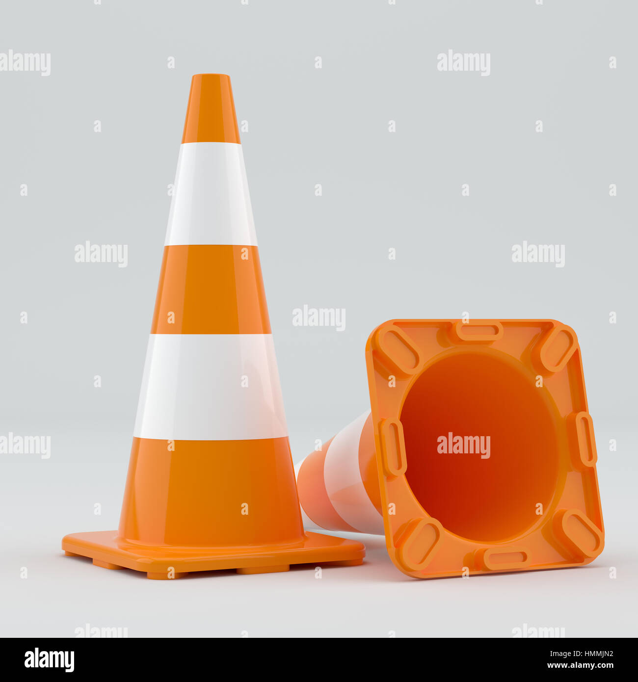 Two traffic cones hi-res stock photography and images - Alamy