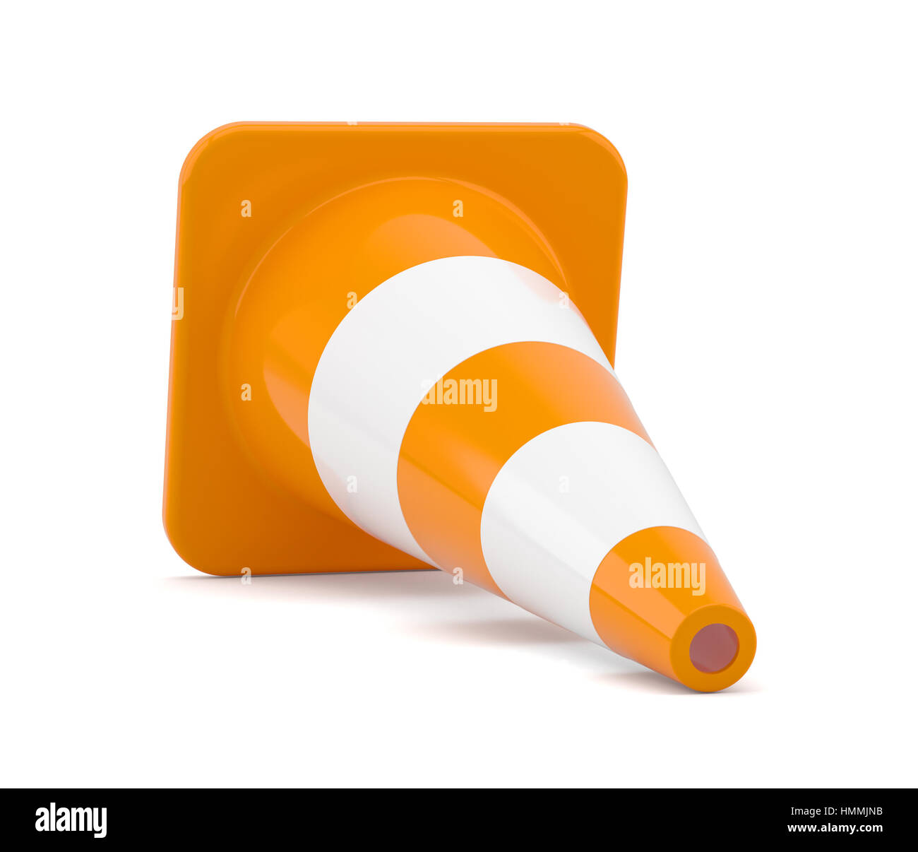 Orange traffic cone Stock Photo - Alamy