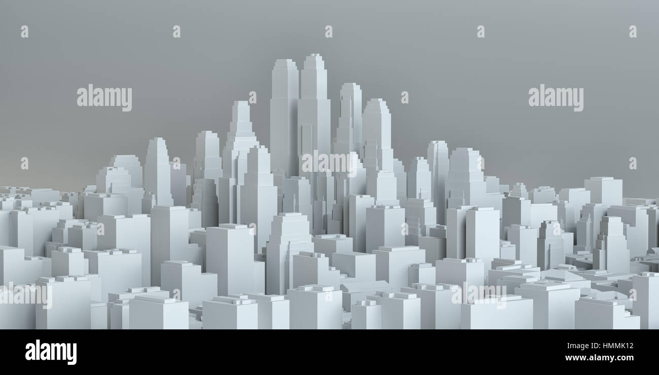 White city downtown Stock Photo - Alamy