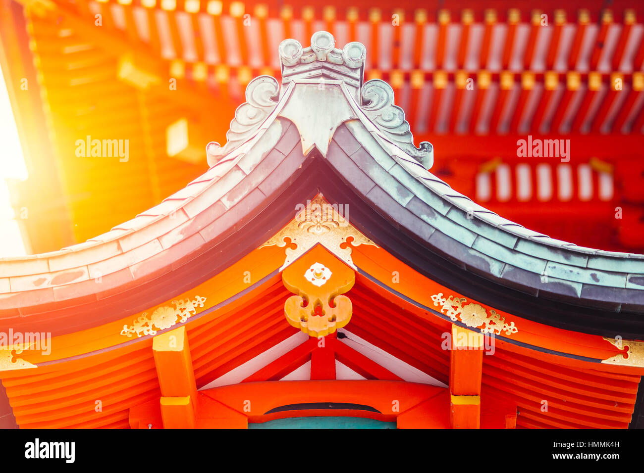 Japanese Red Temple in Kyoto Autumn season - Fushimi Inari Taisha ...
