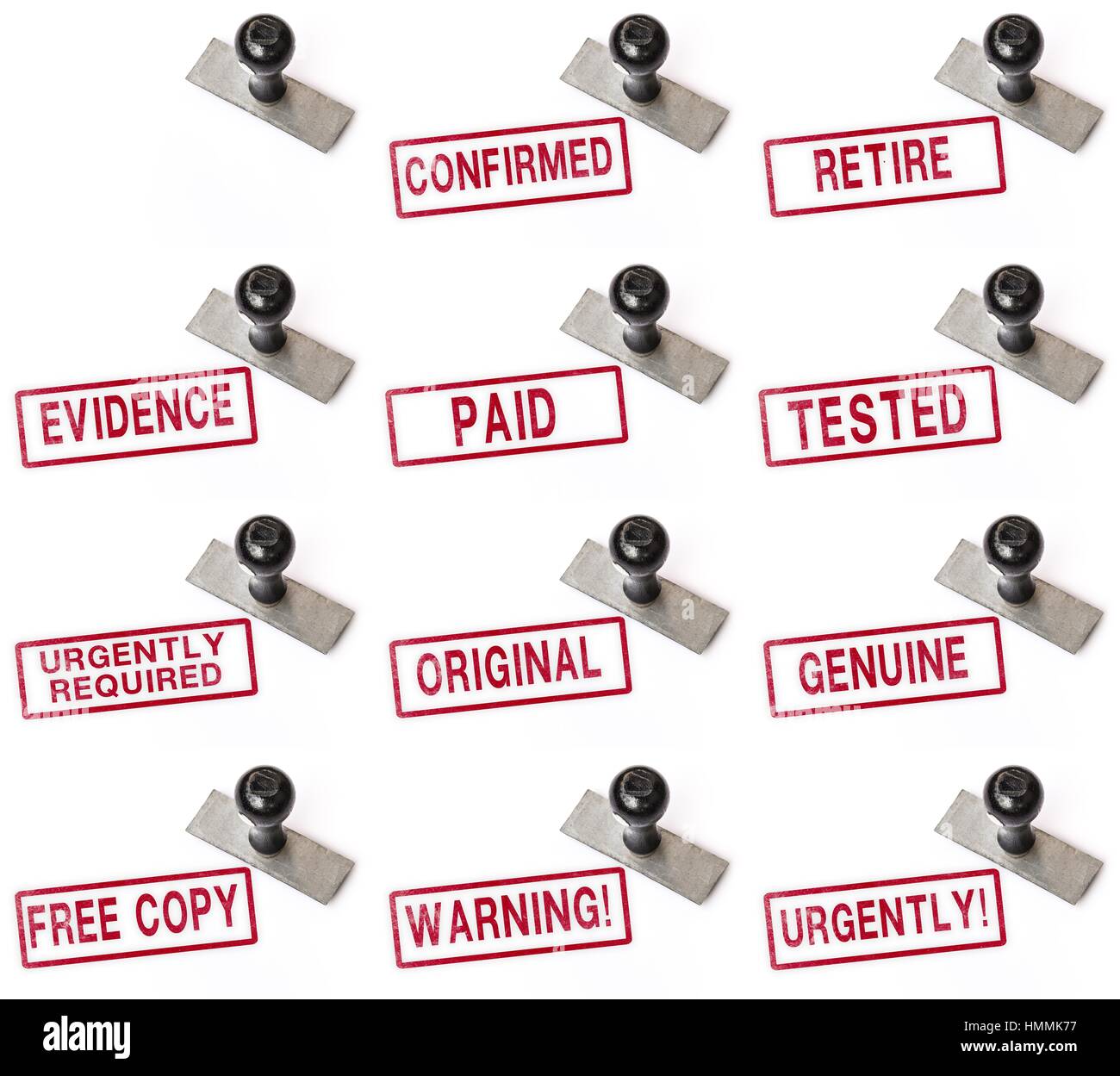 collection set of rubber stamp for business and official document Stock ...