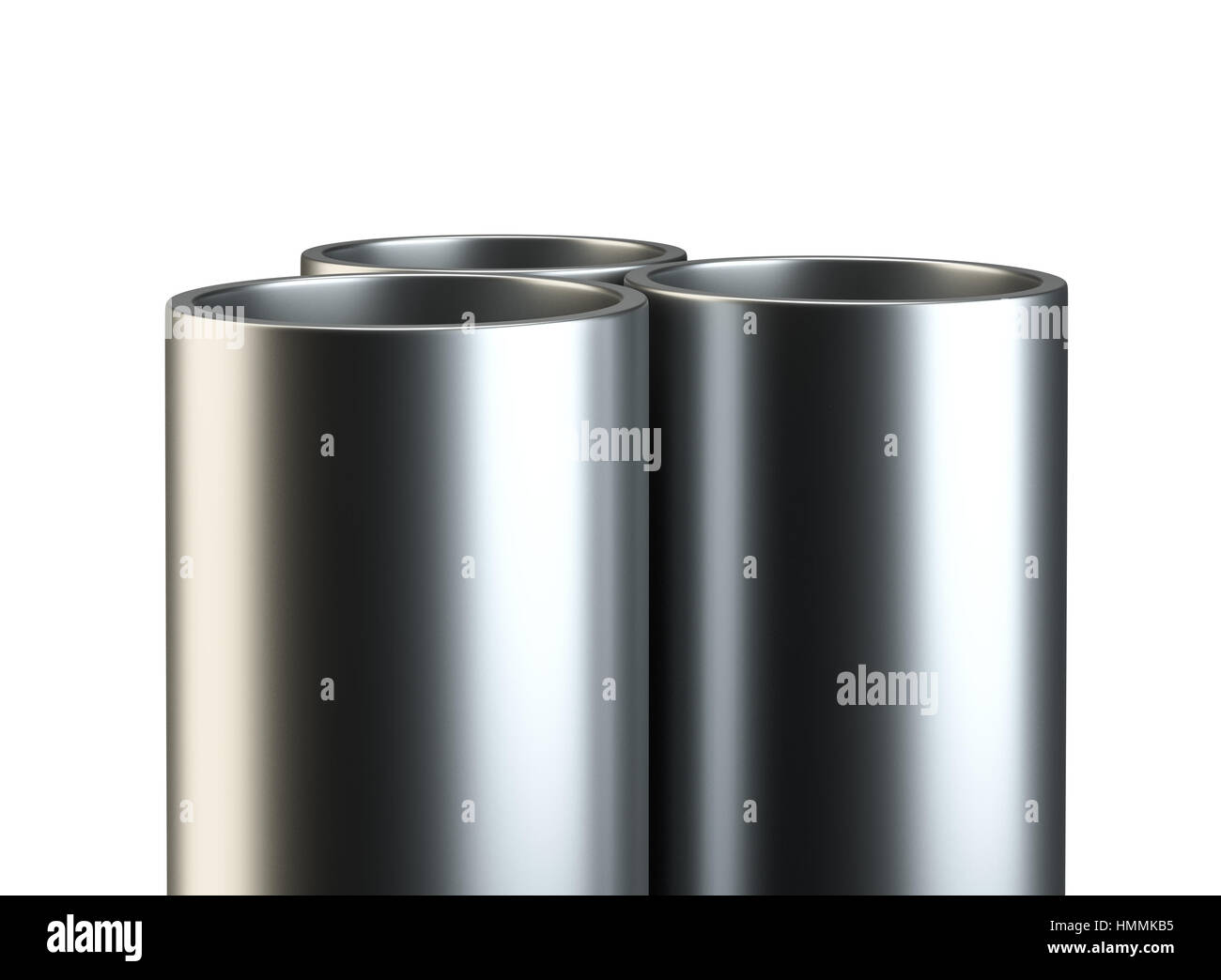 Three metal pipes close hi-res stock photography and images - Alamy
