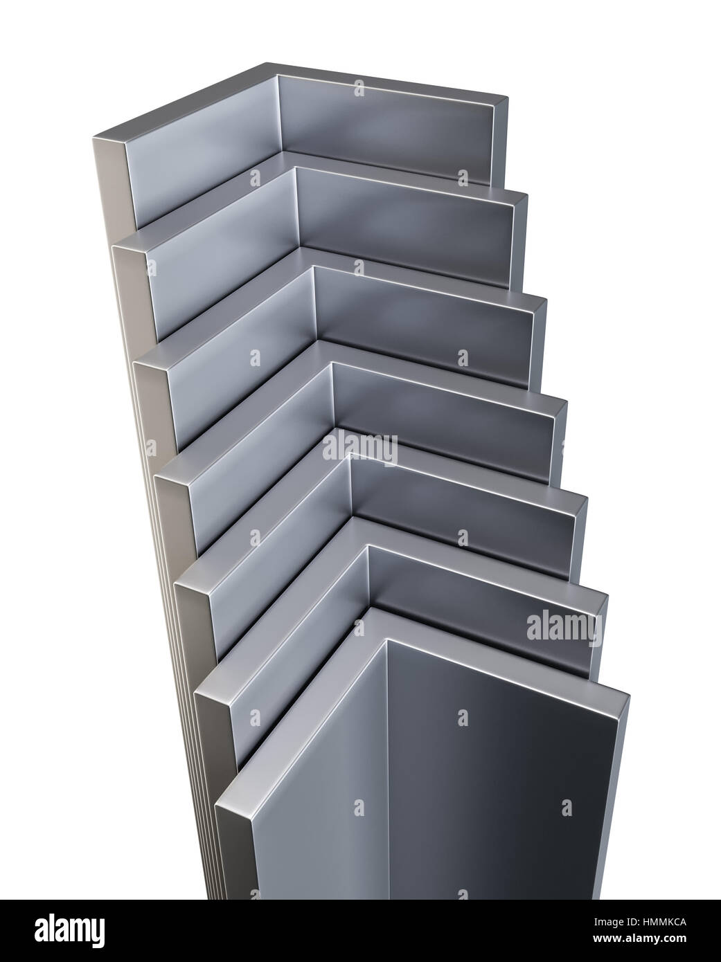 Rolled metal L-bar Stock Photo - Alamy
