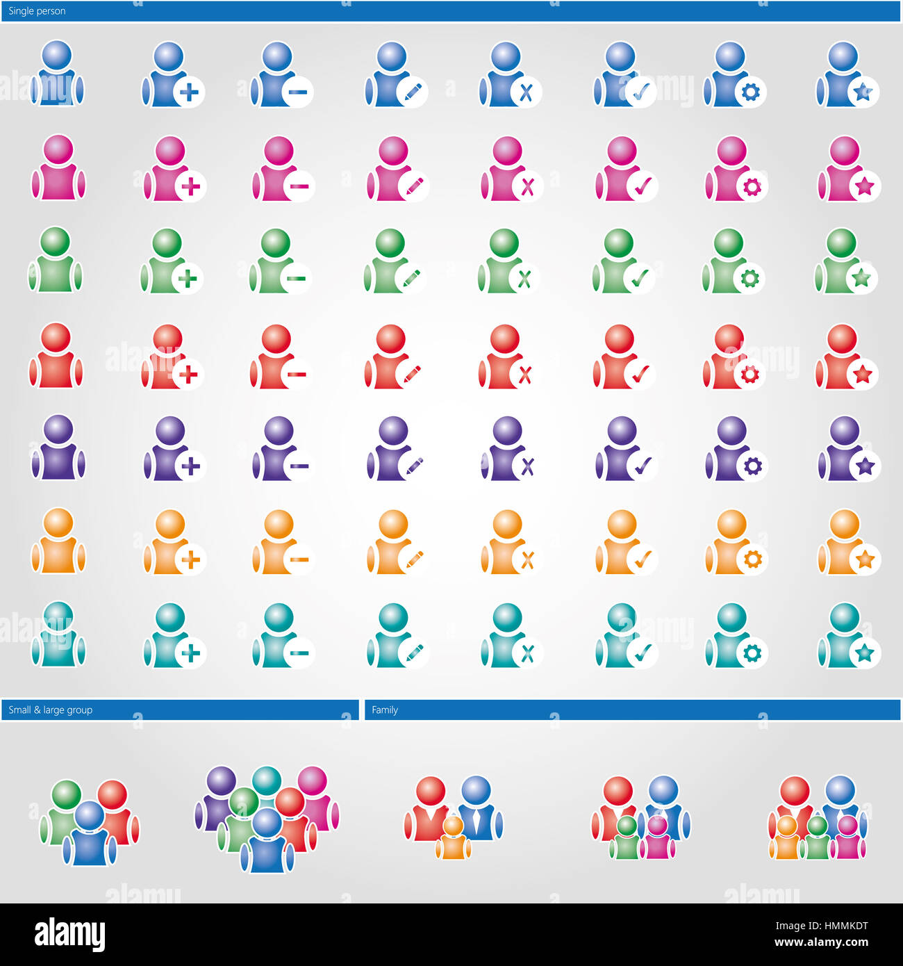 Illustration 3d people group family set icons job hi-res stock ...