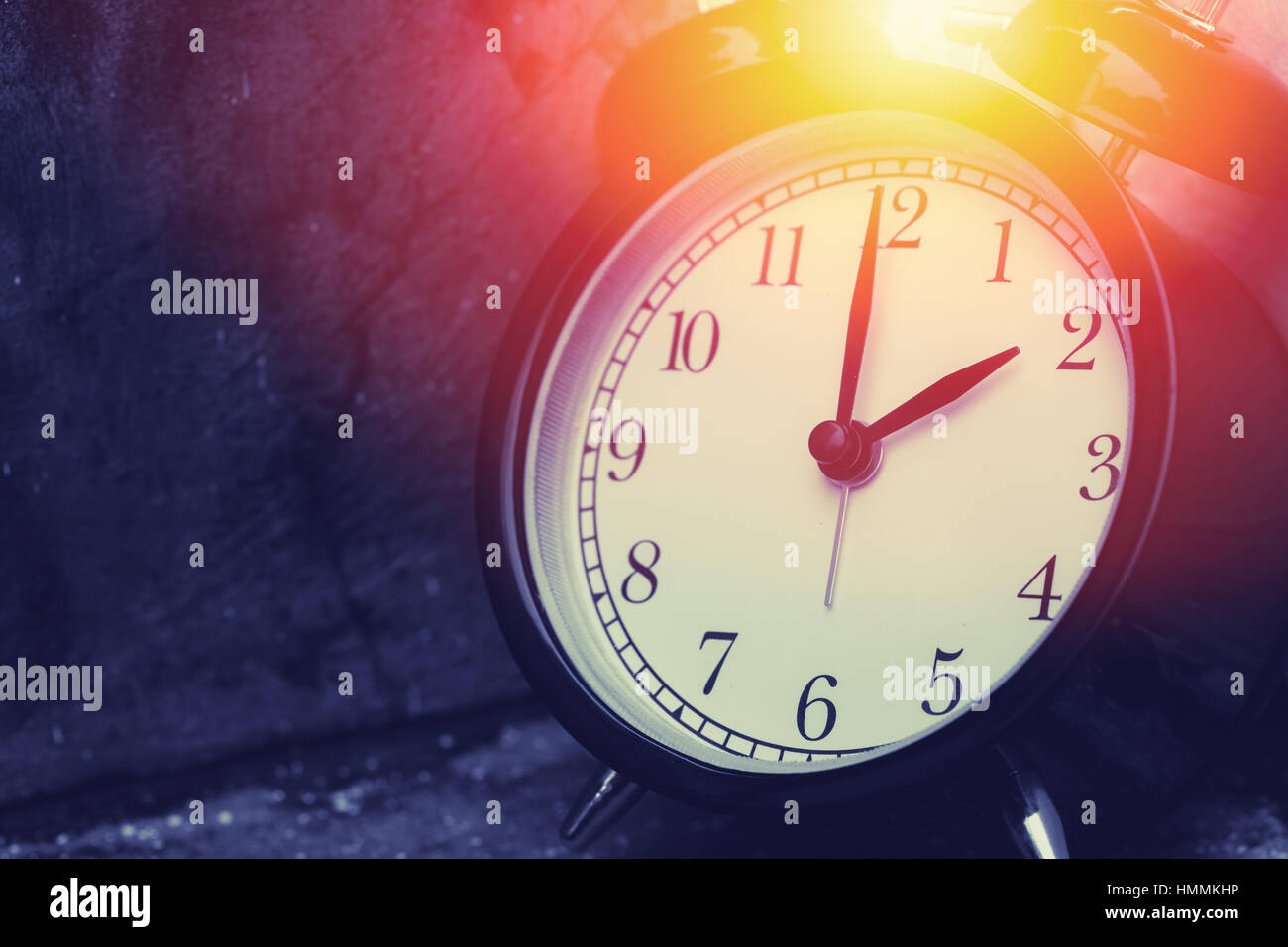 Clock face showing time two hi-res stock photography and images - Alamy