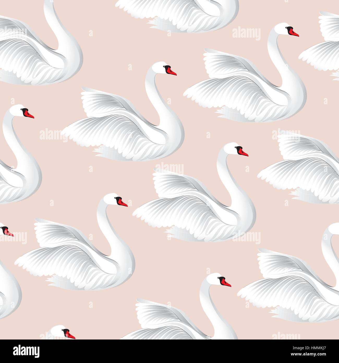 Swans wallpaper swan pattern hi-res stock photography and images - Alamy