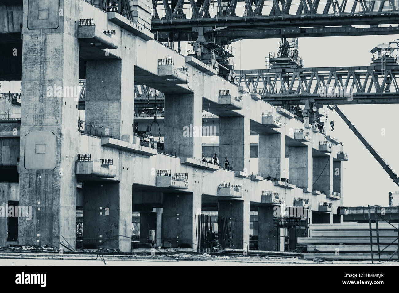 large concrete building construction site Stock Photo - Alamy