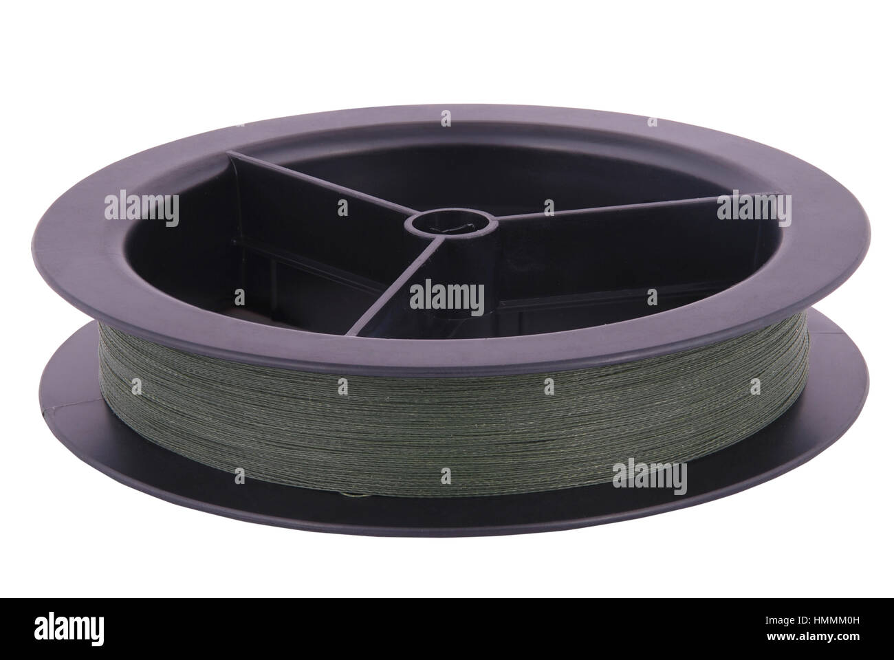 Braid on spool isolated on white. Clipping path inside Stock Photo - Alamy