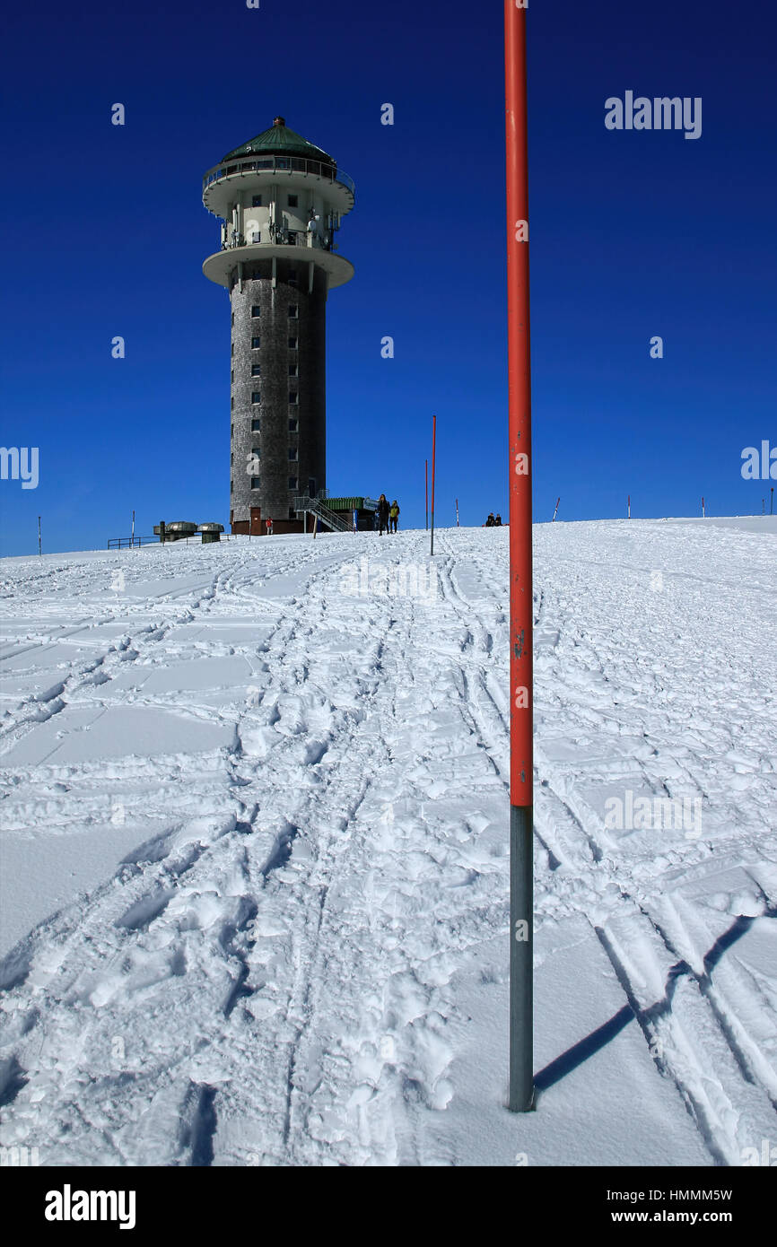 Winter on the Feldberg which is the highest mountain in the Black ...