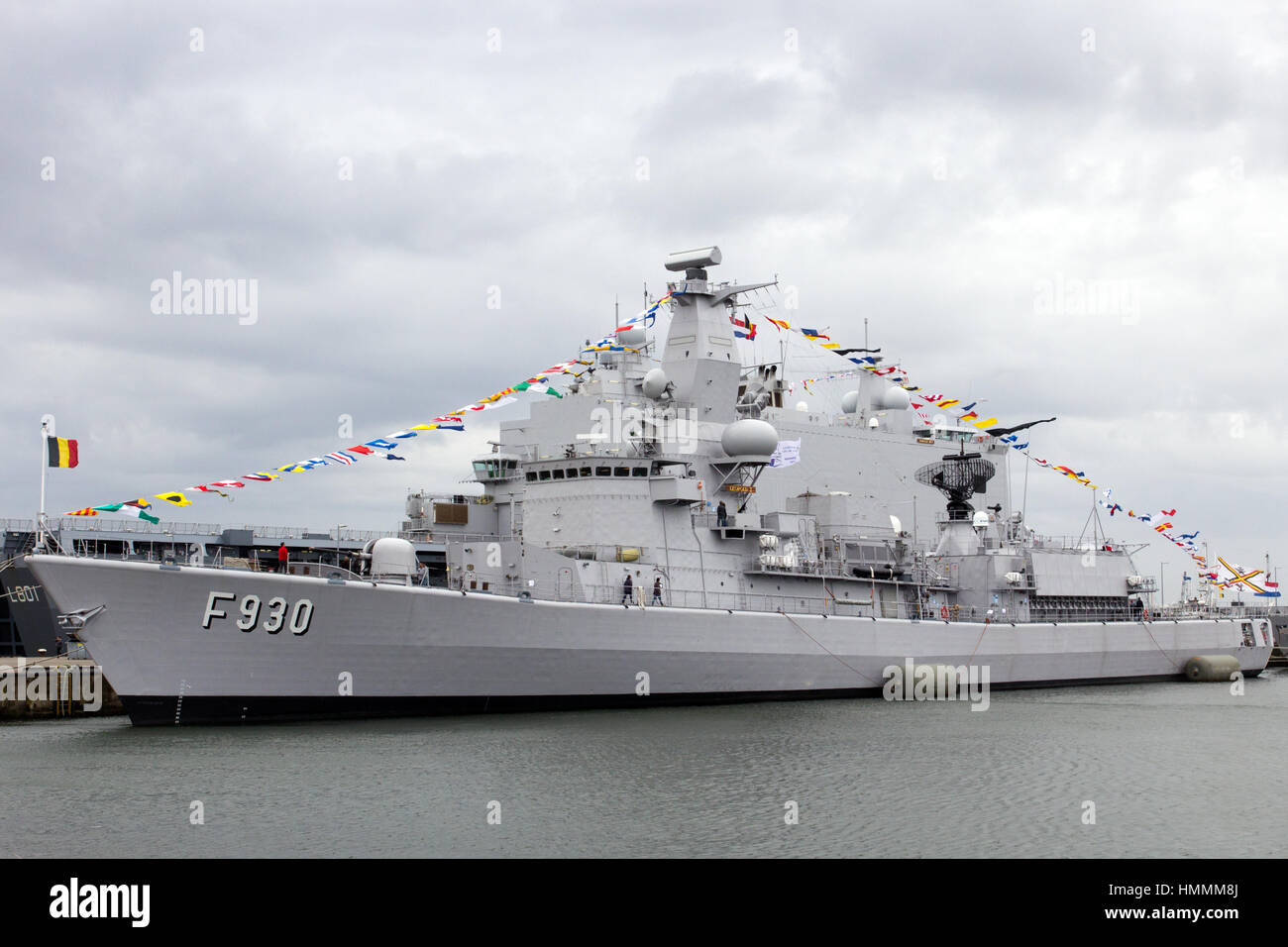 DEN HELDER, THE NETHERLANDS - JUNE 23: Belgian Navy Frigate F930 ...