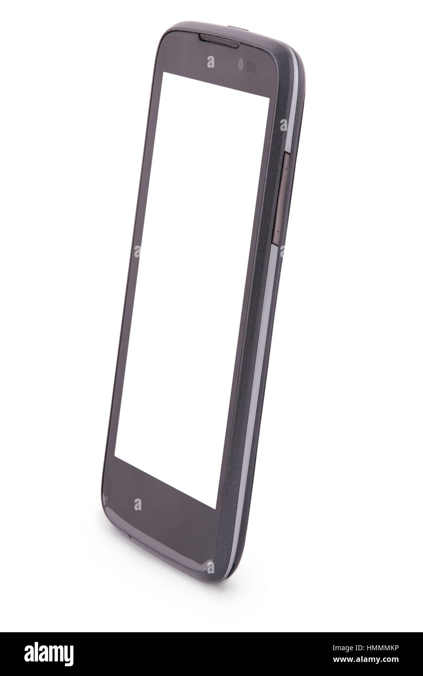 Smart Phone isolated on white. Two clipping path inside separately for ...