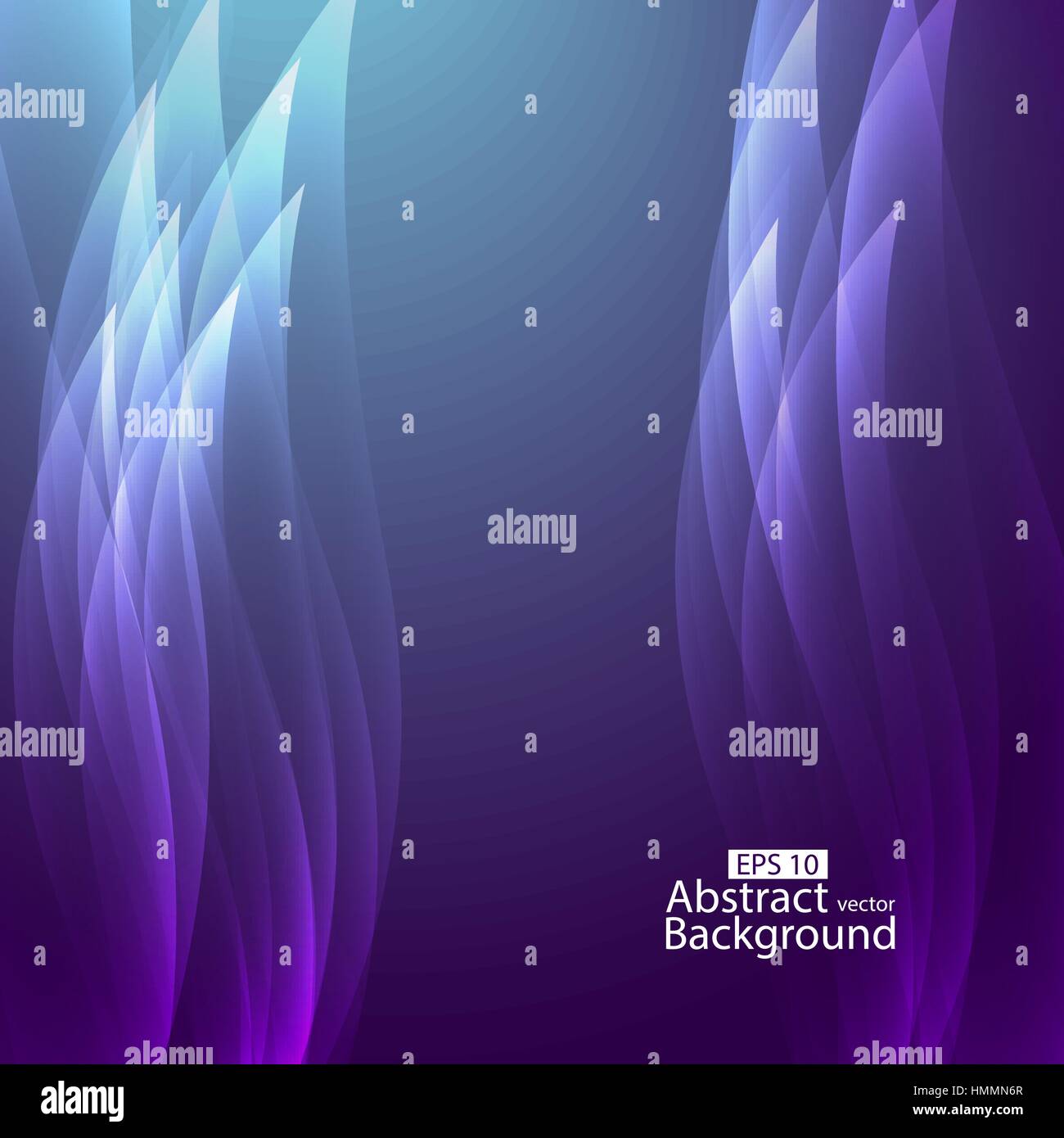 Abstract background with transparent bottom-up elements. Leaves. Purple ...