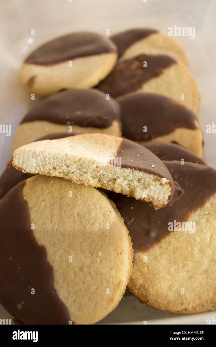 homemade tea biscuits at the chocolate and vanilla Stock Photo - Alamy