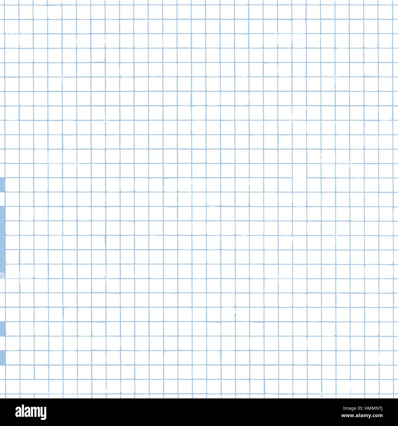 Realistic texture of squared paper sheet background. Optimized for easy ...