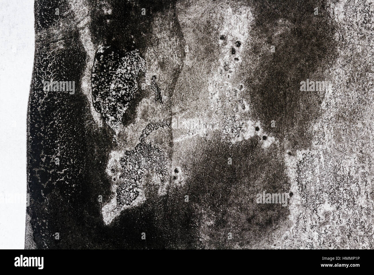 Abstract black hand painted watercolor texture. Abstract aquarelle ...