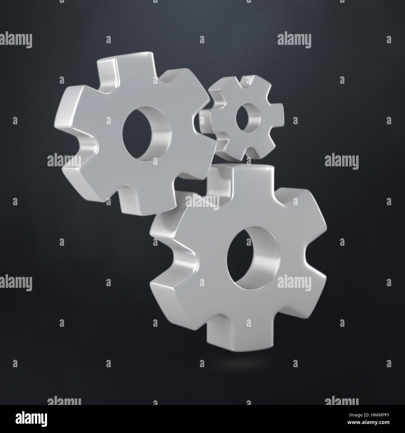 Gears on black background Stock Photo - Alamy