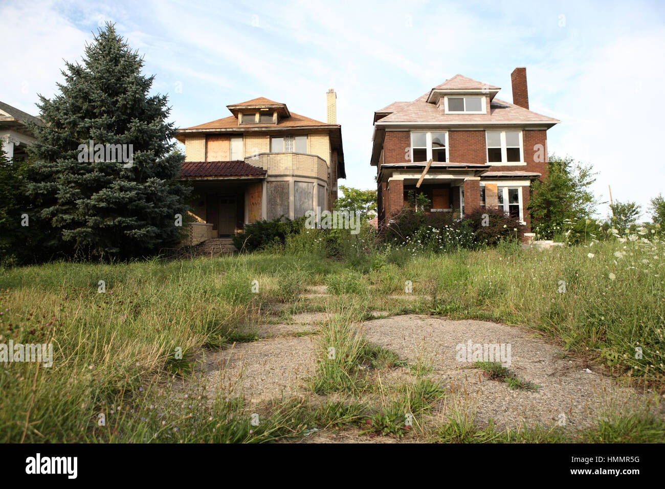 Detroit abandoned houses hi-res stock photography and images - Alamy