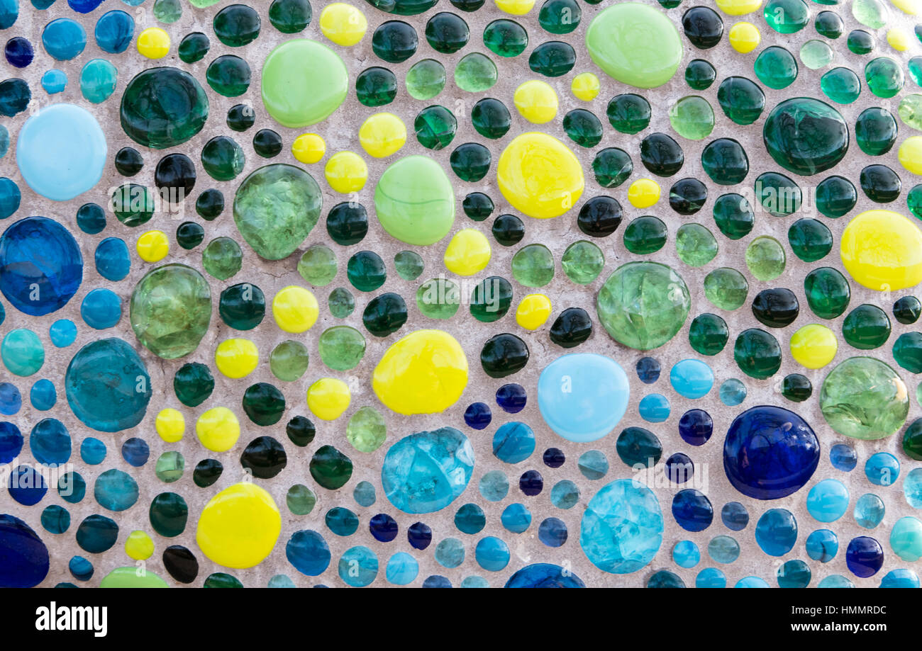 Blue glass inset into concrete hi-res stock photography and images - Alamy