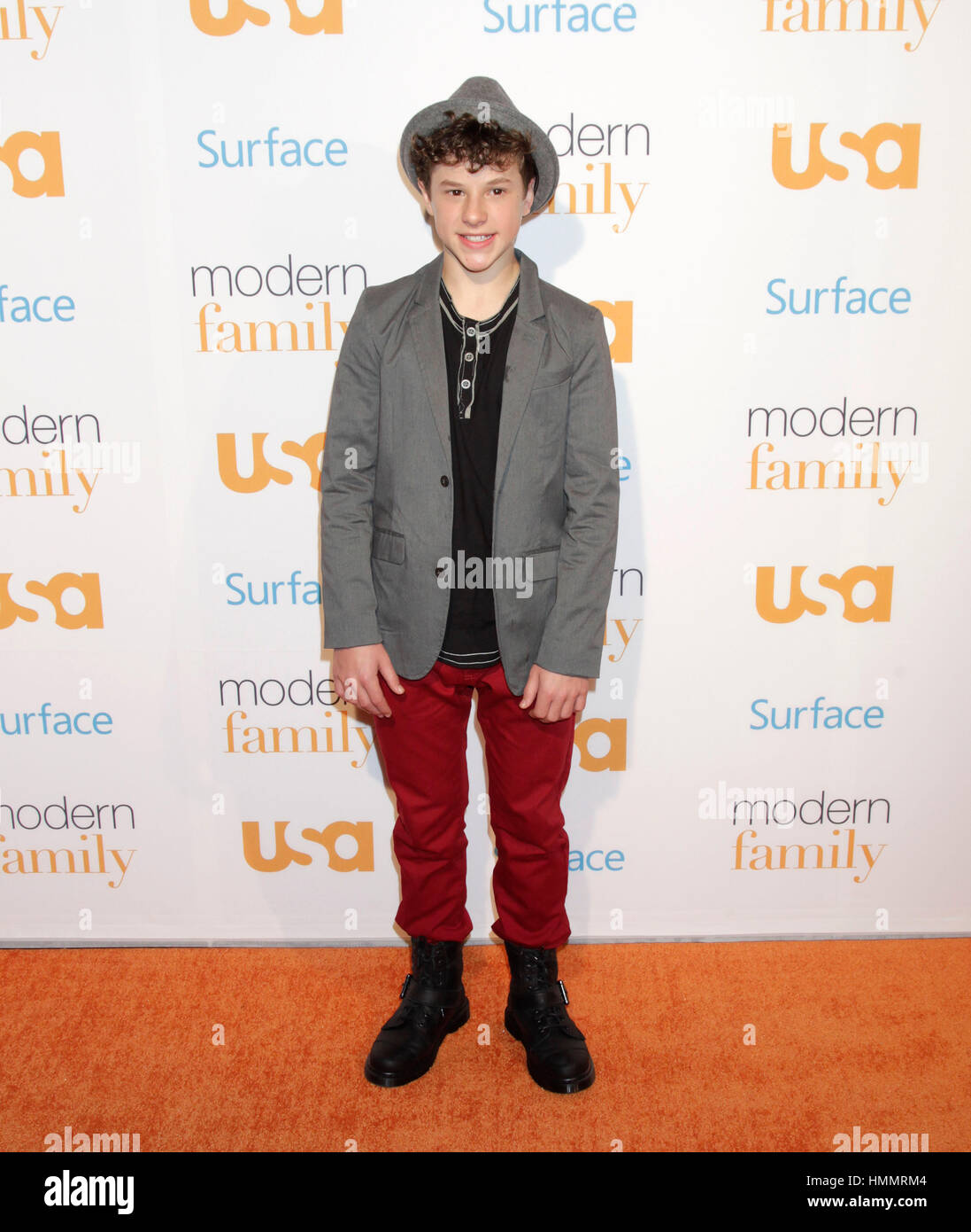 Nolan Gould arrives at the USA Network Modern Family Fan Appreciation ...