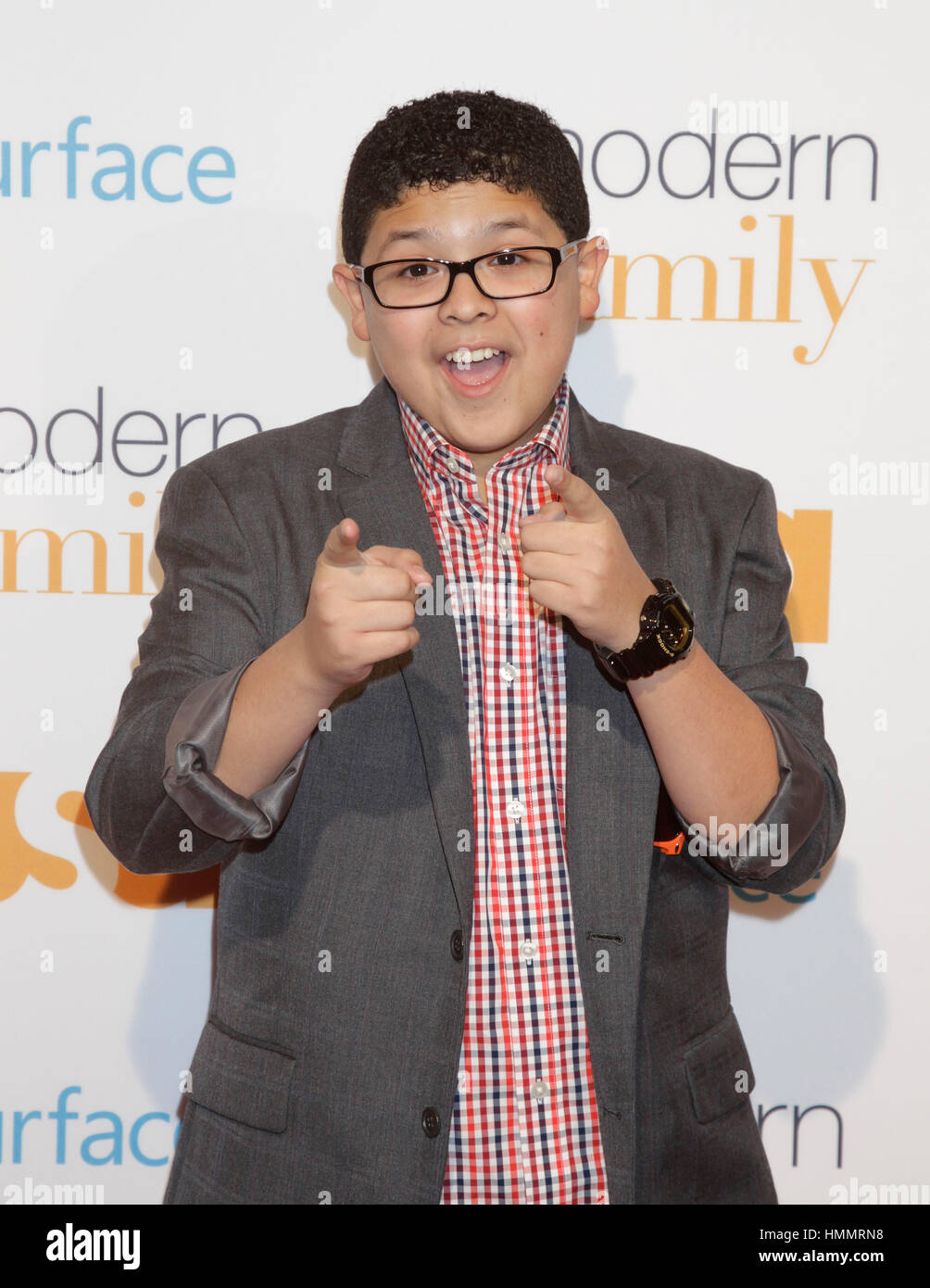 Rico Rodriguez arrives at the USA Network Modern Family Fan ...