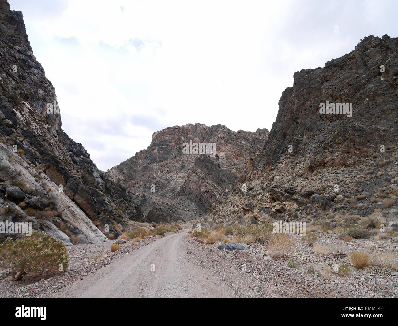 Landscape of Titus Canyon Road in Death Valley National Park ...
