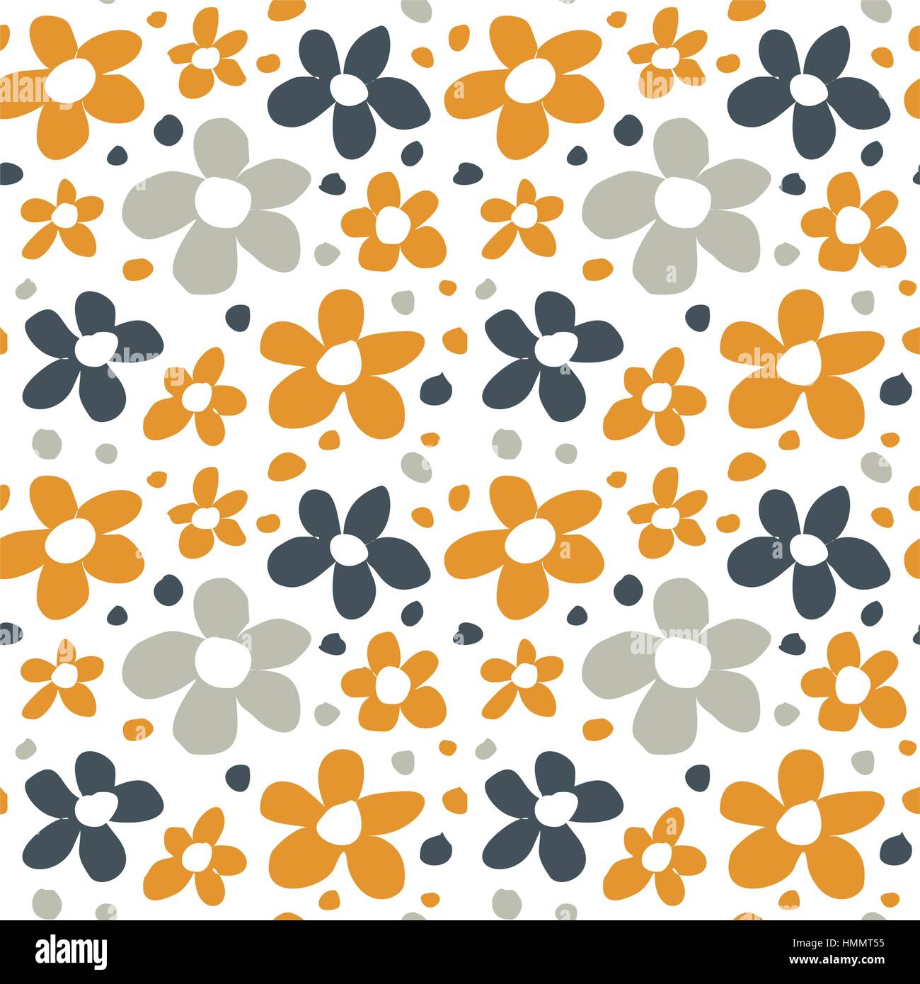 Seamless texture with flowers hi-res stock photography and images - Alamy