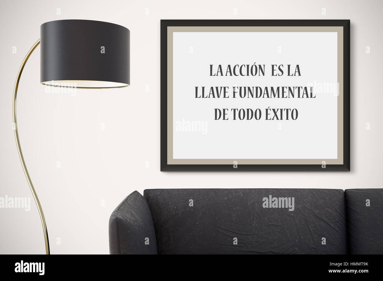 Inspirational motivating quote on picture frame Stock Photo - Alamy